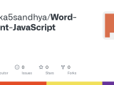 Github Bukka5sandhya Word Count Javascript