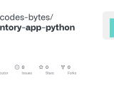 Github Bel Codes Bytes Inventory App Python