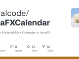 Github Poralcode Javafxcalendar A Simple Material Like Calendar In