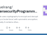 Github Miguelrang Cybersecurityprogramming Project This Code Uses