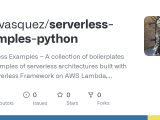 Github Reygvasquez Serverless Examples Python Serverless Examples