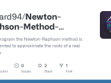 Github Josgard94 Newton Raphson Method Python In This Program The