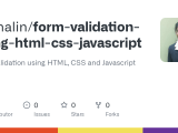 Github Akshalin Form Validation Using Html Css Javascript Form