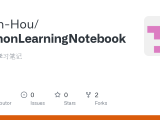 Github Leon Hou Pythonlearningnotebook Python学习笔记