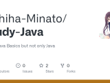 Github Uchiha Minato Study Java Some Java Basics