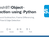 Object Detection Using Python Optical Flow Py At Master Tsuresh97