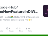 Github Netcode Hub Demonewfeatureindiwithwebapi Goodbye Di Hasslesёящл