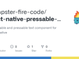 Github Dumpster Fire Code React Native Pressable Selectable Text A