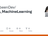 Github Eunbeendev Bda Machinelearning