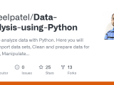 Github Suneelpatel Data Analysis Using Python Learn To Analyze Data