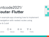 Github Redantcode2021 Gorouter Flutter This Is An Example App