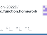 Github Python 2022d Basic Function Homework