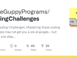 Github Codeguppyprograms Codingchallenges Micro Coding Challenges