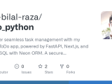 Github Dev Bilal Raza Todo Python Discover Seamless Task Management