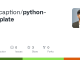 Github Concaption Python Template