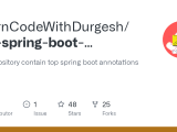 Top Spring Boot Annotations Readme Md At Main Learncodewithdurgesh