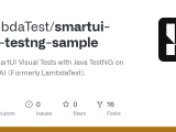 Github Lambdatest Smartui Java Testng Sample