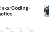 Github Codaks Coding Practice
