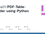 Github Aisha01 Pdf Table Reader Using Python