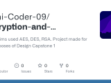 Github Semi Coder 09 Encryption And Decryption Software Algorithims