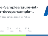 Github Azure Samples Azure Iot Edge Devops Sample Python Azure Iot
