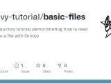 Github Groovy Tutorial Basic Files An Introductory Tutorial