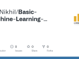 Github Ml Nikhil Basic Machine Learning Course
