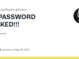Password Leaked Issue 5 Griffpatch Griffpatch Github Io Github