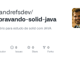 Github Alexandrefsdev Desbravando Solid Java Repositório Para Estudo