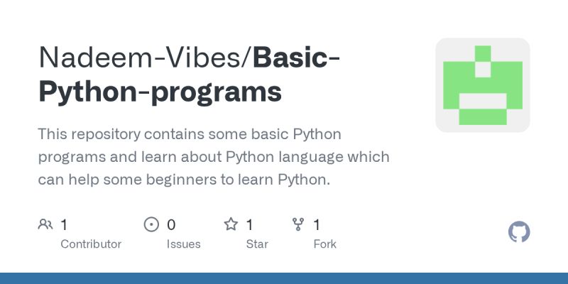 Pull Requests Code And Hack Basic Python Programs Github - Best Nature Illustrations in HD