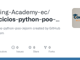 Github Coding Academy Ec Ejercicios Python Poo Jejorm Ejercicios