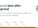Github Properssl Java Jdbc Postgresql Example Of Connecting To