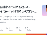 Github Kishankharb Make A Website In Html Css Javascript Website With