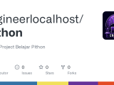 Github Engineerlocalhost Python Project Project Belajar Pithon