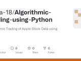 Github Aritra 18 Algorithmic Trading Using Python Algorithmic