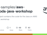 Github Aws Samples Aws Lambda Java Workshop This Project Contains