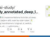 Github Xyx Ai Study Study Annotated Deep Learning Paper