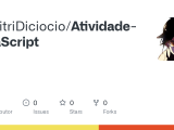 Github Dimitridiciocio Atividade Javascript