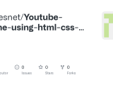 Github Idreesnet Clone Using Html Css And Javascript