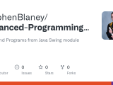 Github Stephenblaney Advanced Programming Java Notes And Programs