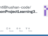 Github Shantibhushan Code Pythonprojectlearning3xatb