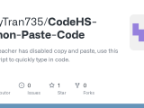 Github Thuytran735 Codehs Python Paste Code If Your Teacher Has