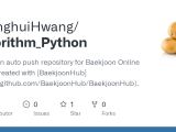 Github Yeonghuihwang Algorithm Python This Is An Auto Push