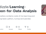 Github Asedizzle Learning Python For Data Analysis This Repository
