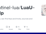 Luau Help Tips And Tricks At Main Sentinel Lua Luau Help Github