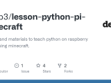 Github Deep3 Lesson Python Pi Minecraft Lesson And Materials To