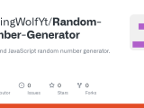 Github Codingwolfyt Random Number Generator Html And Javascript