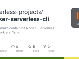 Github Serverless Projects Docker Serverless Cli Docker Image