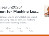 Github Lawalsegun2025 Python For Machine Learning And Data Science
