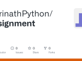 Github Harinathpython Assignment